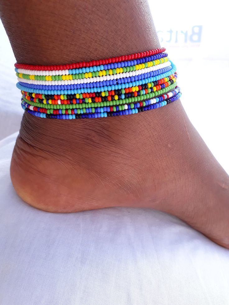 Beaded Ankle Bracelets Anklets For Womenankle Braceletfine Etsy Beaded Anklets Beaded Ankle