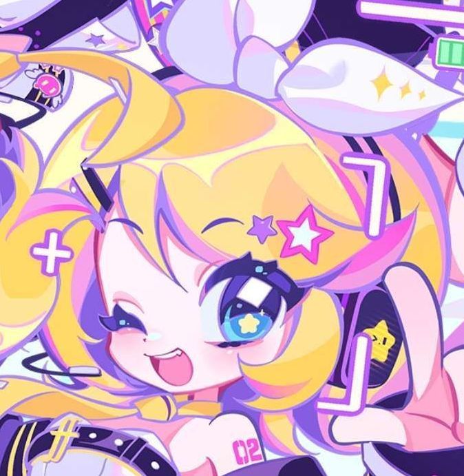 12 Muse Dash Kagamine Rin Matching Icon Kagamines Cute Anime Pics Cute Art Bright