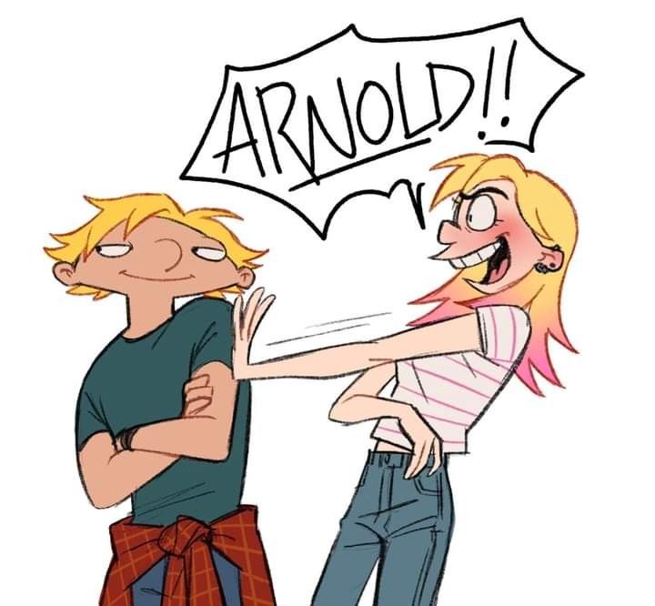 2010s Nostalgia Nostalgia Art Cartoon As Anime Cartoon Fan Arnold And Helga Rick And Morty