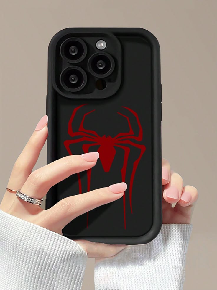 1pc Red Spider Design Minimalist Phone Case | Spiderman phone case ... 1pc Red Spider Design Minimalist Phone Case | Spiderman phone case ...
