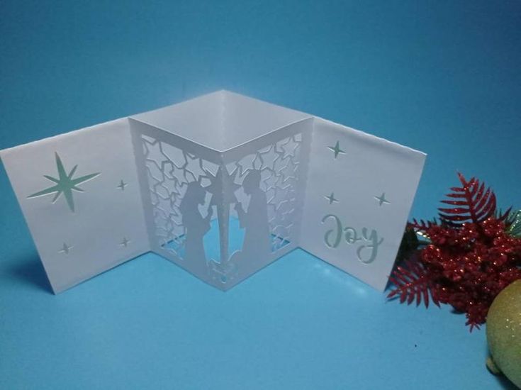 Svg Pop Up Greeting Card Nativity Scene Svg 3d Paper Lanter Tealight