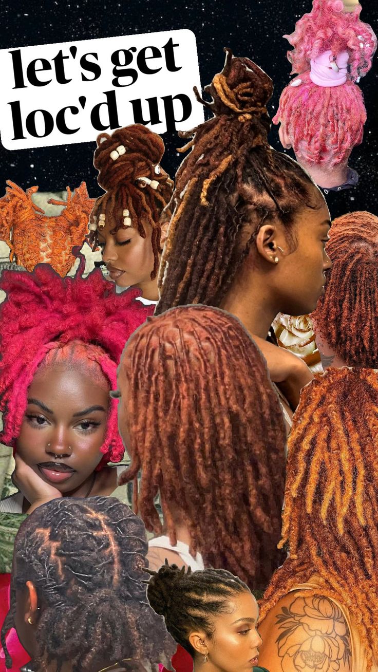 Locs Loc Locstyles Dyelocs Dyedlocs Blackhair Black Blackwoman