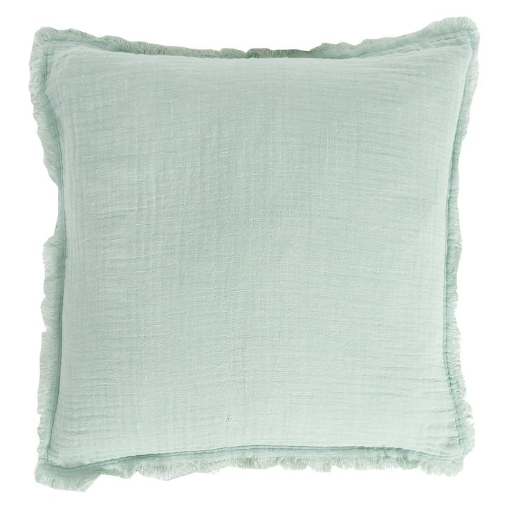 Feather Gauze Sea Glass Throw Pillow By Elisabeth York From