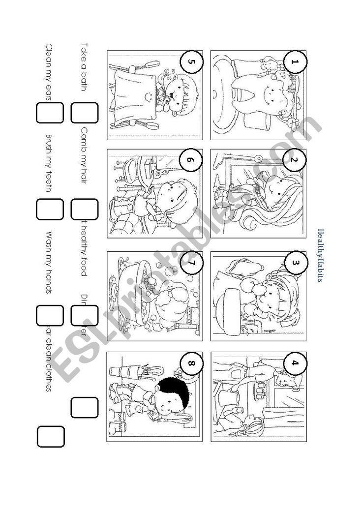 Healthy Habits - ESL worksheet by wen78 Healthy Habits - ESL worksheet by wen78