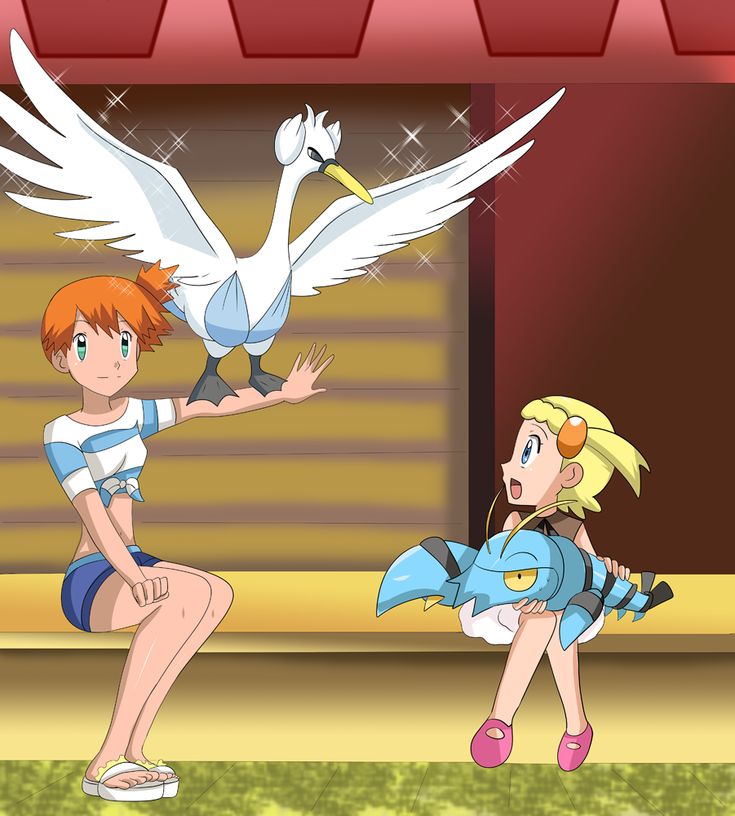 Beautiful And Adorable Misty And Bonnie Fanart Credit Goes To Original Artist Lusamine Pokemon