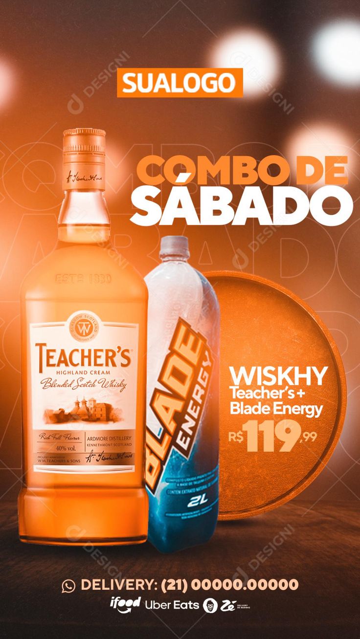 Post Story Distribuidora Combo De Sábado Bebidas Social Media Psd