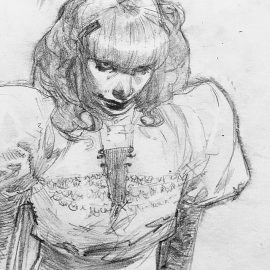 Sara Pichelli Sketches Black And White Humanoid Sketch