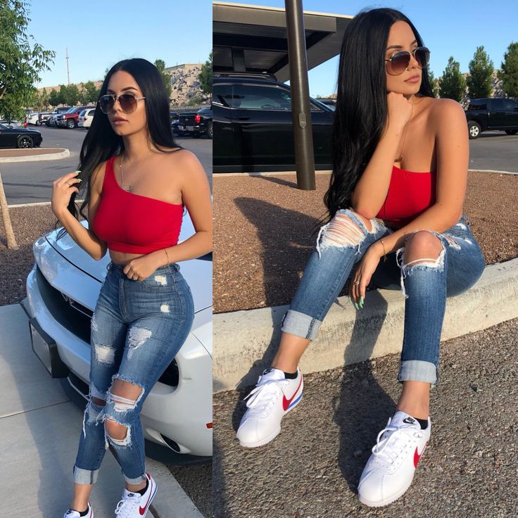 One Shoulder Crop Top In 2021 Baddie Outfits Casual Everyday Outfits Hot Summer Outfits