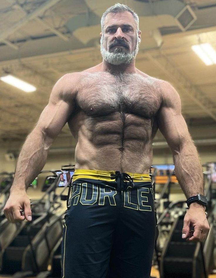 Pin By Item On Heey Old Man Muscle Bear Men Man
