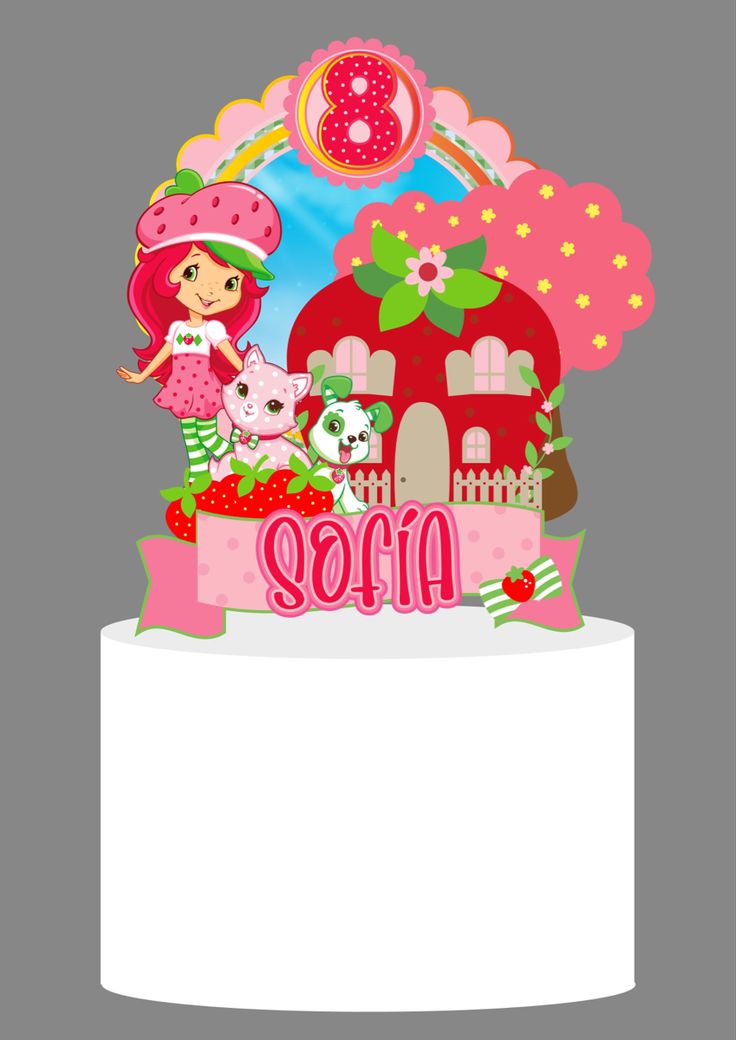 Rosita Fresita Cake Topper Mockup Cake Toppers Cake Decorating Techniques Art Diy