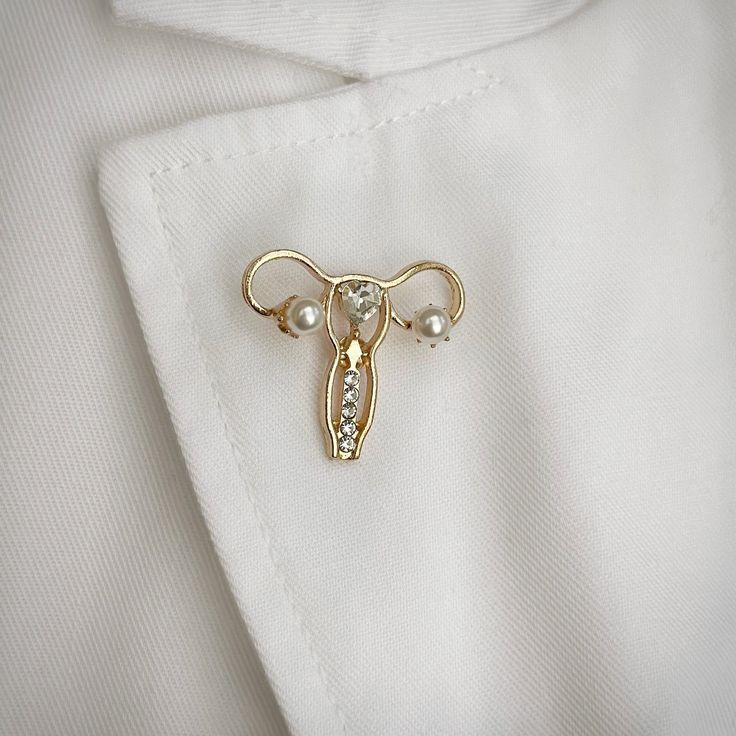 Uterus Medical Pin Gynecology White Coat Pin Fnp Womens Health Obstetrics Obstetrician