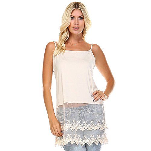 Stay Warm In Style Cotton Blend Layering Top Extender Camisole And