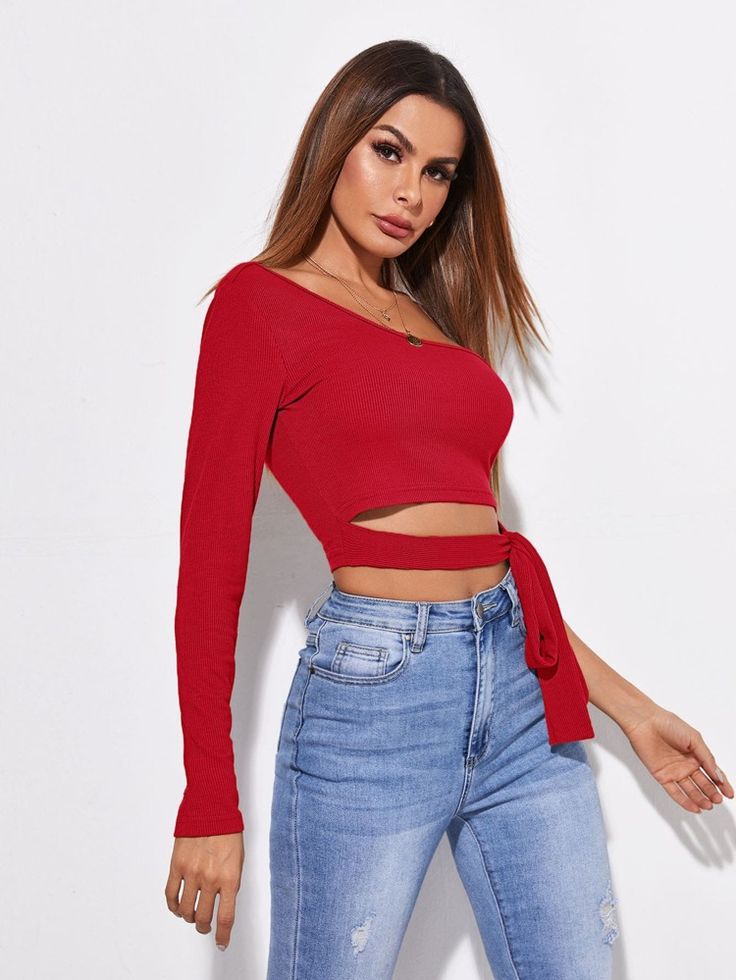 Tie Crop Top Crop Tops Top P Casual Clothes Cool Names One