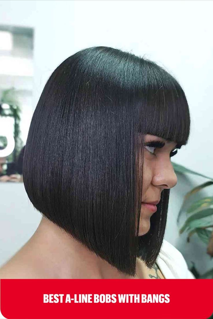 26 Best A Line Bob With Bangs For A Modish Look A Line Bob With Bangs