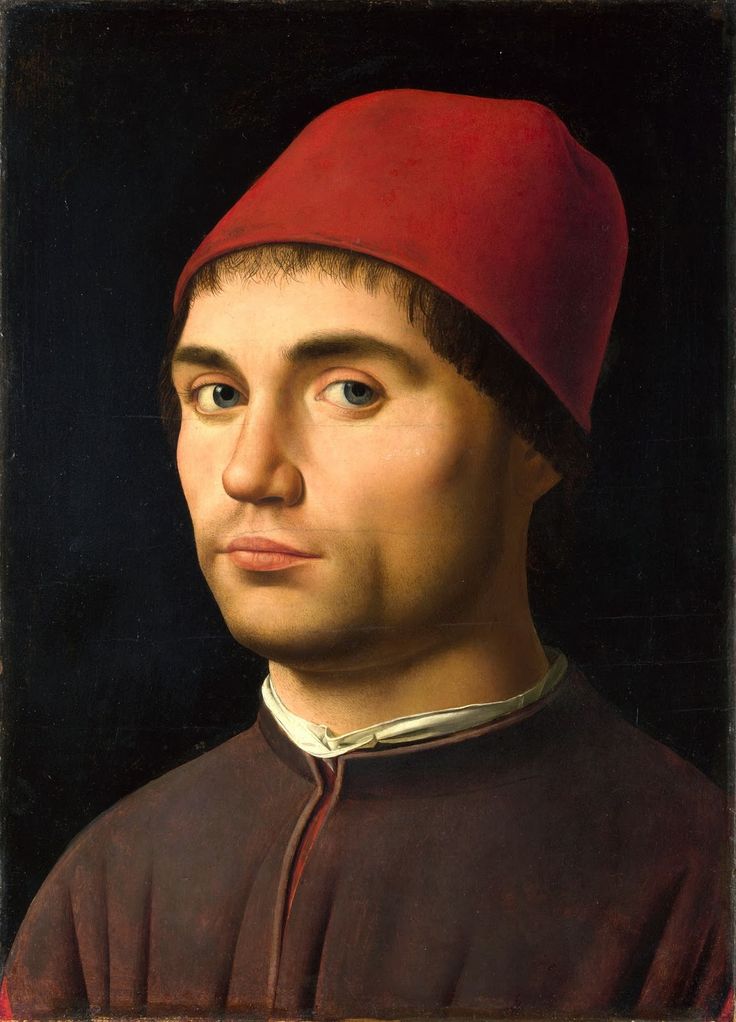 Ritratto d'uomo Antonello da Messina 1475-1476 olio su tavola National ... Ritratto d'uomo Antonello da Messina 1475-1476 olio su tavola National ...