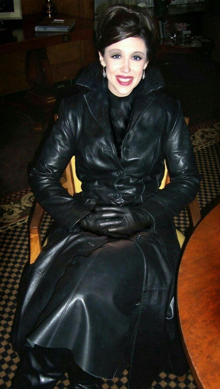 Twitter Leather Dresses Sexy Leather Outfits Long Leather Coat