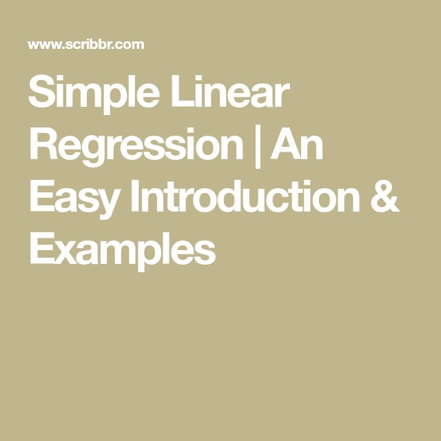 Introduction to Simple Linear Regression Introduction to Simple Linear Regression