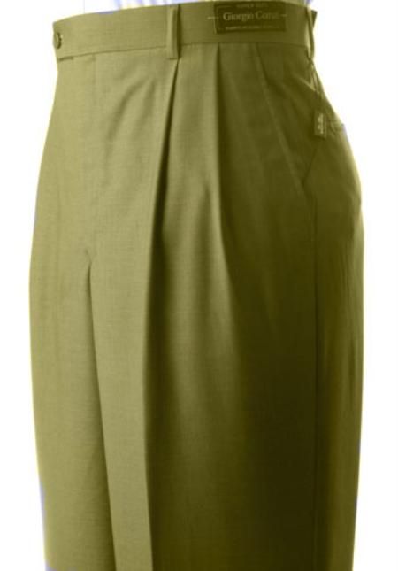 Pleated Dress Slacks Sale Shop Wool Taupe Single Pleat Pants Dress Slacks Pleated Dress