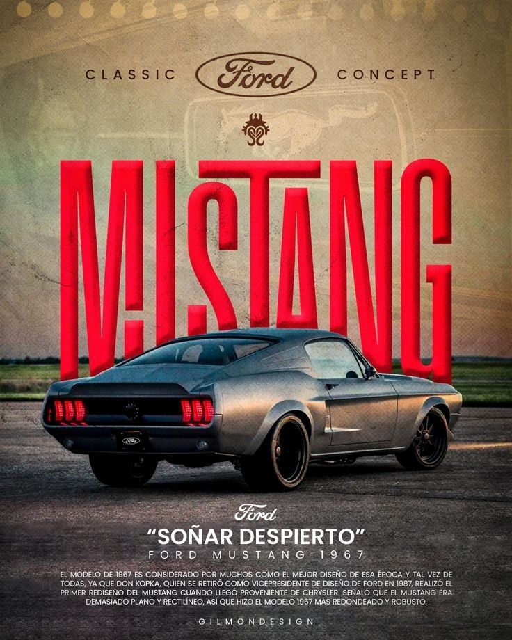 Pin De Shosha En Graphic Design Mustang 1967 Cosas De Coche Mustang