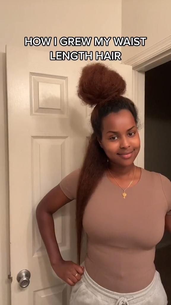 How I Grew My Hair Waist Length Natural Hair Styles Hair Growing