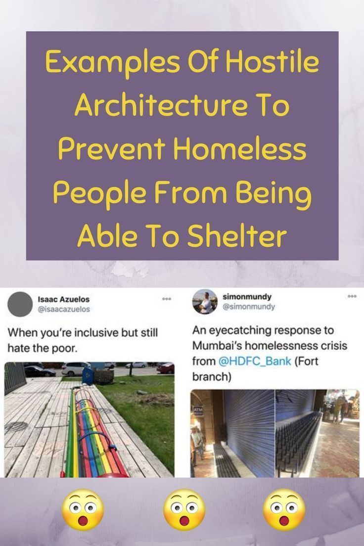 Examples Of Hostile Architecture To Prevent Homeless People From Being ... Examples Of Hostile Architecture To Prevent Homeless People From Being ...