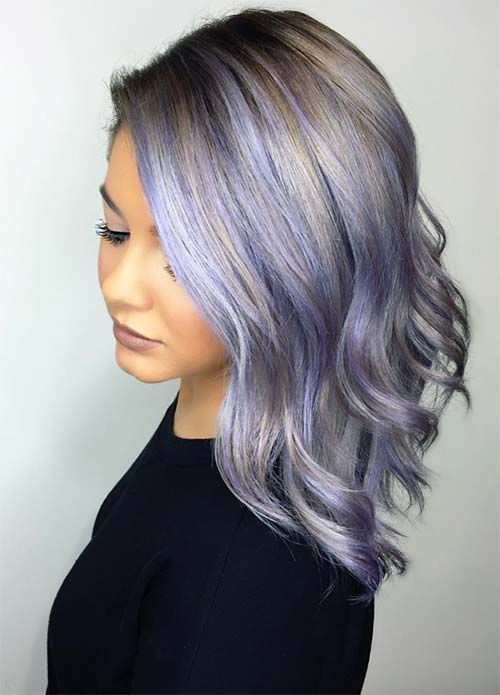 Lovely Purple And Lavender Hair Colors In Balayage And Ombre Lavender