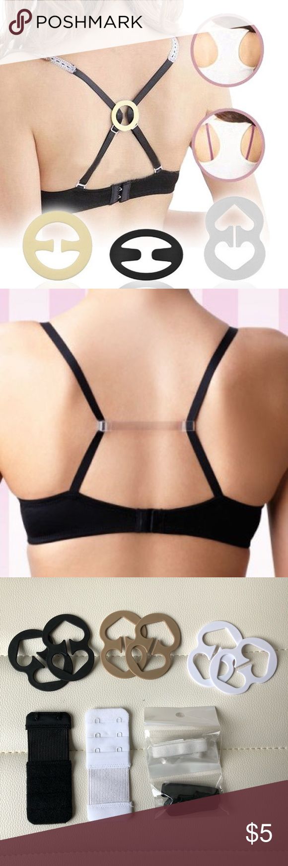 10 Pack Bra Strap Clips Extenders And Adjusters Bra Strap Clip Bra Straps New Bra