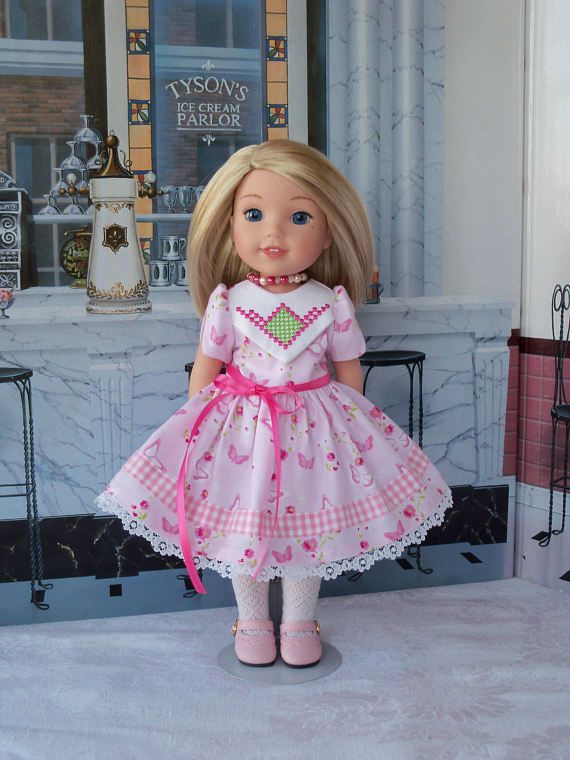 Spring Dress For Wellie Wishers Doll