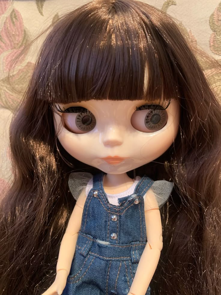 12 Blythe Doll Brown Hair Nude Jointed Body Shiny Face White Skin Eyes 4 Colors Ebay Blythe