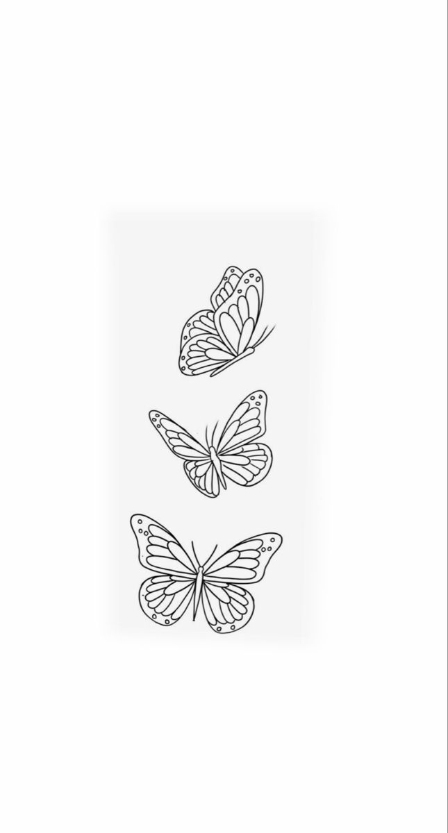Pin On Tattoos Butterfly Tattoo Stencil Tattoo Stencils Simple Butterfly Tattoo