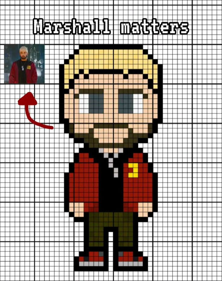Eminem Pixel Art Idea 💡marshall Matters Cute Drawings Pixel Art Eminem Drawing