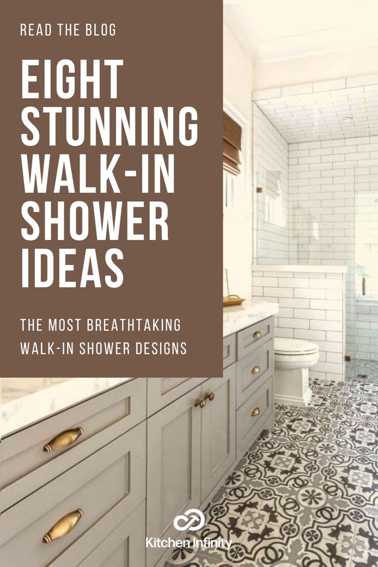 a bathroom with tile floors and white walls, the words eight stunning ... a bathroom with tile floors and white walls, the words eight stunning ...