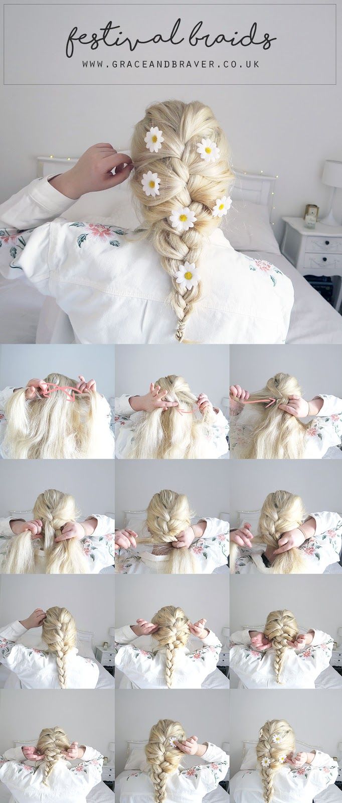 Easy French Braid And Space Buns Tutorial Grace And Braver Easy French Braid Braids For Short