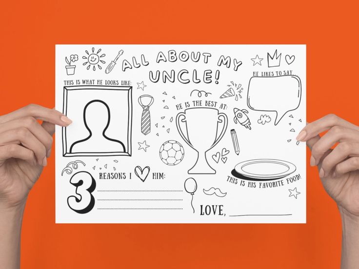 Uncle Printable Coloring Page Printable All About Uncle Fill in ... Uncle Printable Coloring Page Printable All About Uncle Fill in ...
