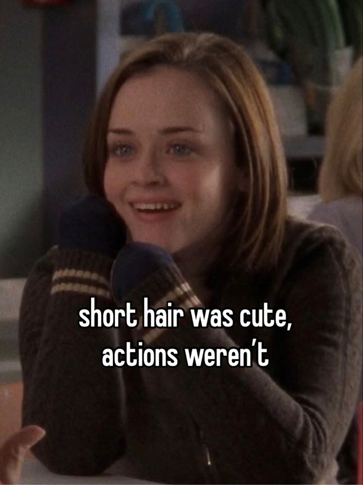 If Only Her Hair Was Shorter In The Earlier Seasons Gilmore Girls Meme Gilmore Girls
