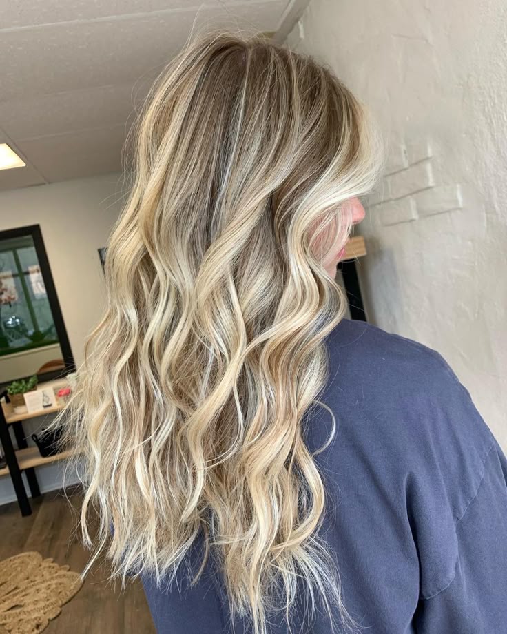 Warm blonde highlights