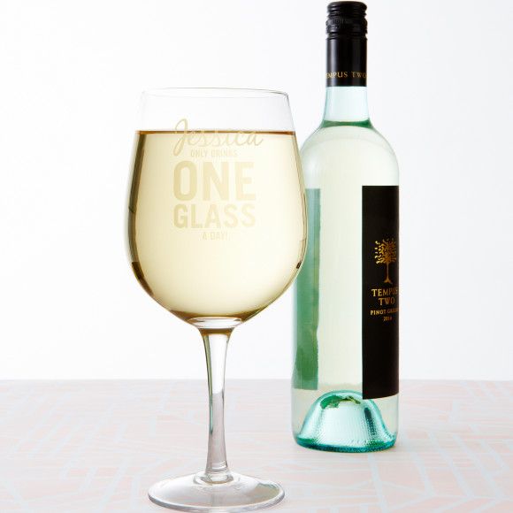Personalised Giant Wine Glass Just One Glass Hardtofind Giant
