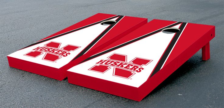 Our Nebraska Cornhuskers Cornhole Game Set Triangle Wooden Huskers Get Your Custom Set At