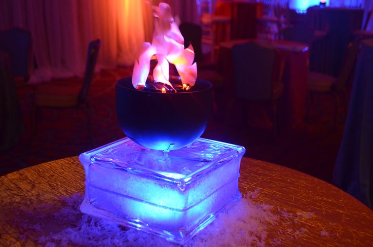 Fire And Ice Centerpieces Holiday Party Decor Ice Party