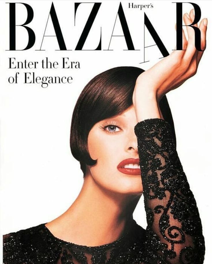 Linda Evangelista By Patrick Demarchelier For Harpers Bazaar September