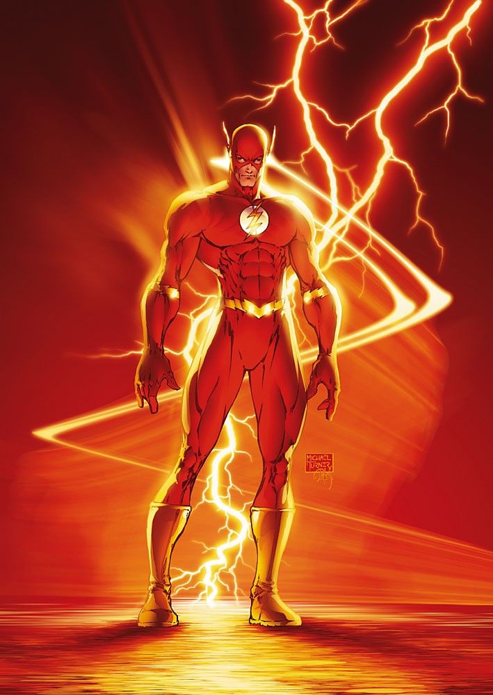 Flash 207 By Michael Turner Personajes De Dc Comics Superhéroes Dc Arte Súper Héroe