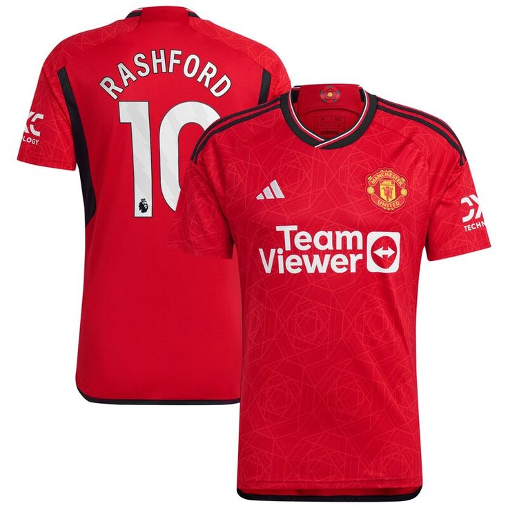 Marcus Rashford Manchester United Adidas 2023 24 Home Replica Player