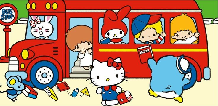 Back To School Sanrio Characters Fb Covers Hello Kitty