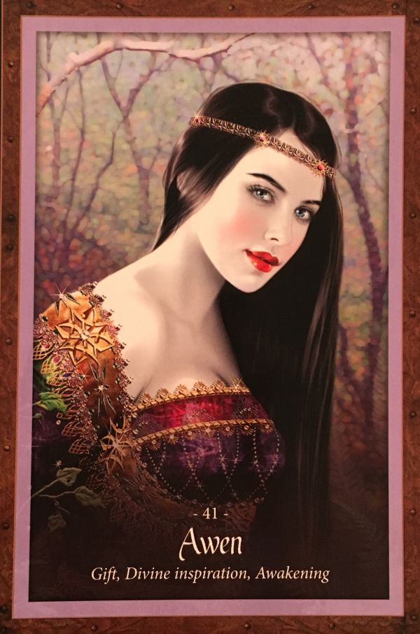 Daily Angel Oracle Card Awen From The Faery Forest Oracle Card Deck