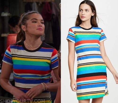 Alexa And Katie Season 4 Episode 7 Alexas Striped T Shirt Dress Movie Inspired Outfits Katies