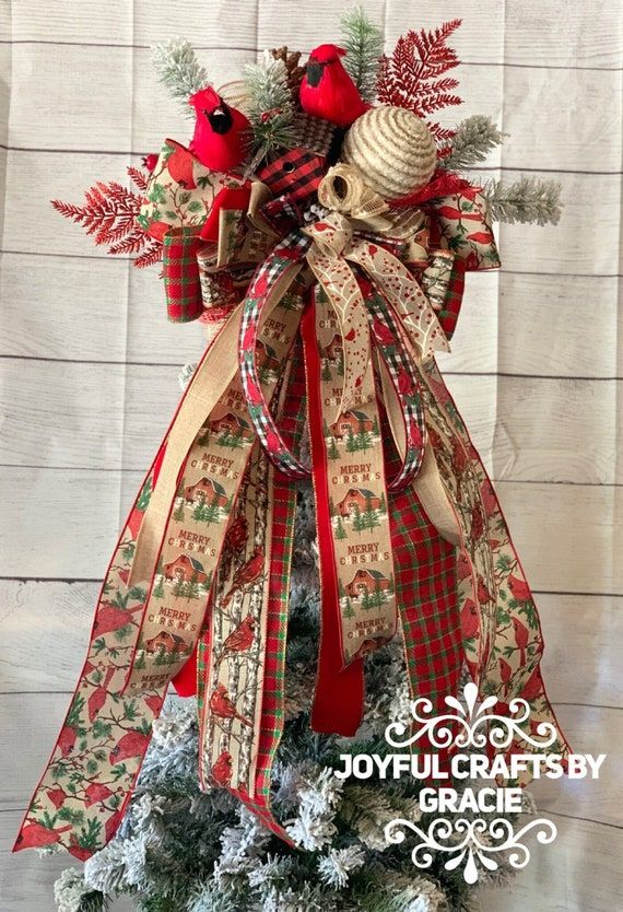 Cardinal Christmas Tree Topper Cardinal Tree Topper - Etsy | Xmas tree ... Cardinal Christmas Tree Topper Cardinal Tree Topper - Etsy | Xmas tree ...
