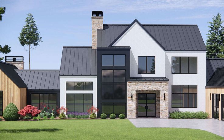 House Plan 7983-00018 - Modern Transitional Plan: 4,282 Square Feet, 4 ... House Plan 7983-00018 - Modern Transitional Plan: 4,282 Square Feet, 4 ...