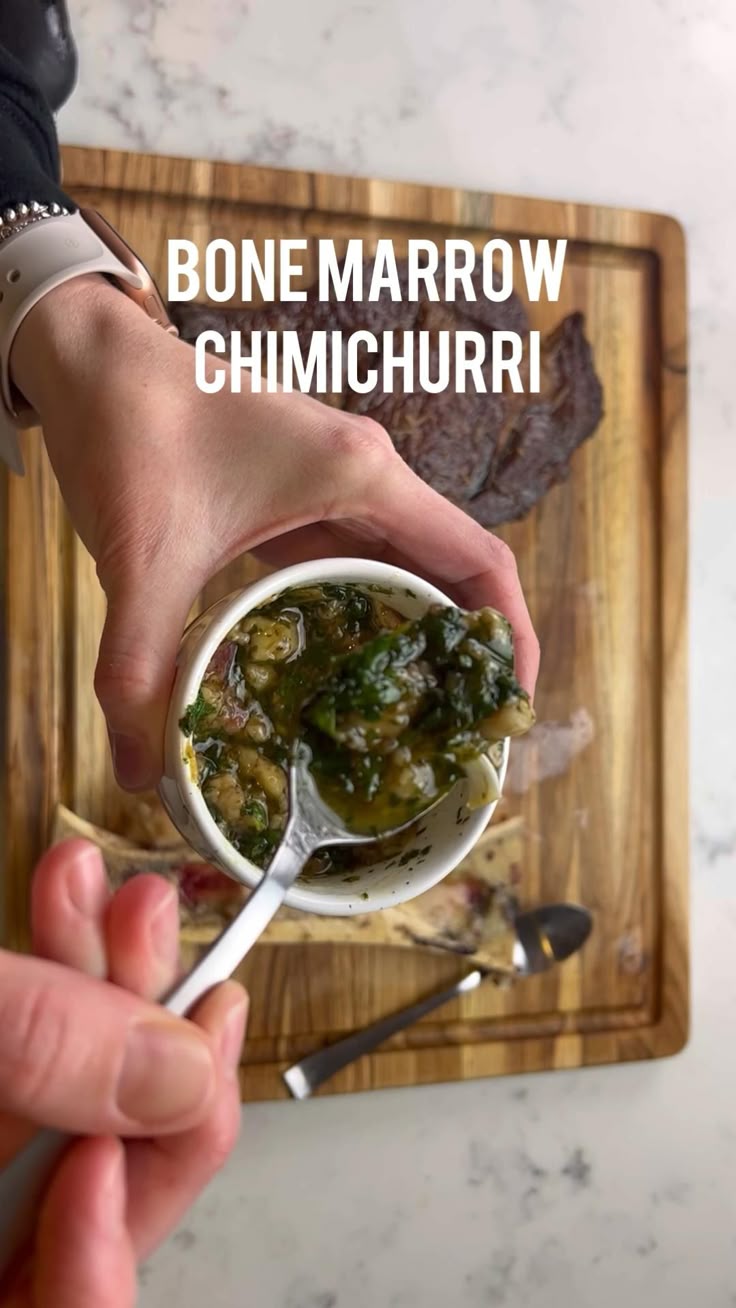 Bone Marrow Chimichurri Bone Marrow Food Marrow Recipe Grilling Recipes