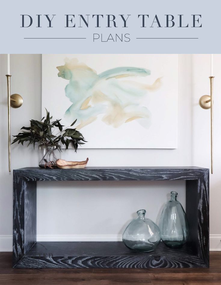 Build your own entry table using these premium printable plans! | Diy ... Build your own entry table using these premium printable plans! | Diy ...