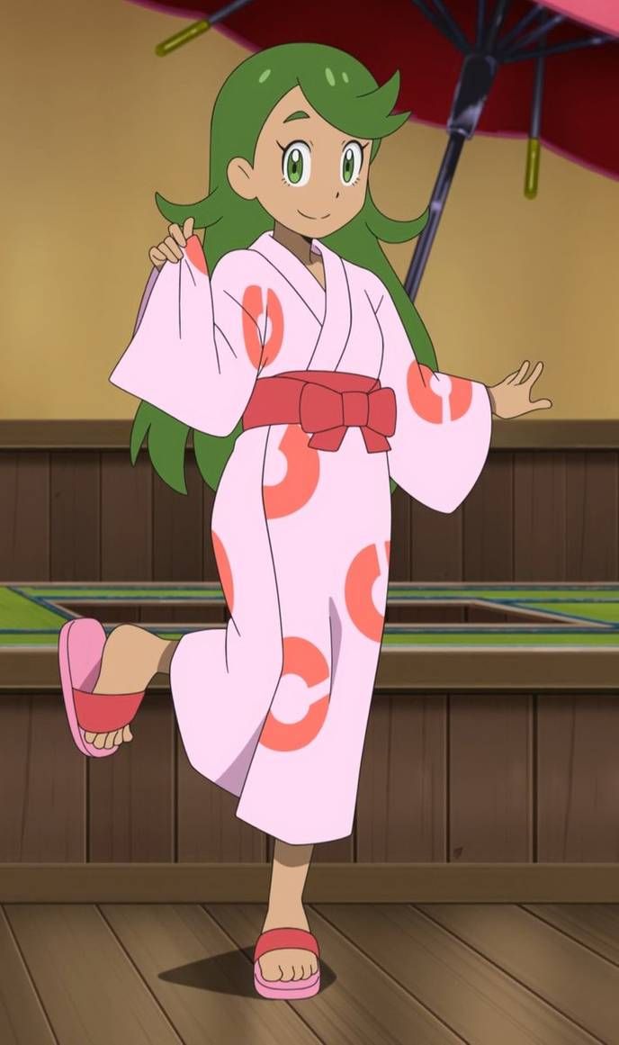 Mallow In Kimono Outfit By Willdinomaster55 On Deviantart Pokemon Mallow Pokemon Anime
